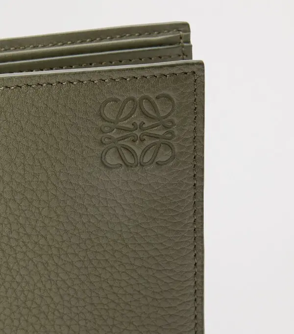 Loewe Leather Bifold Wallet - Green