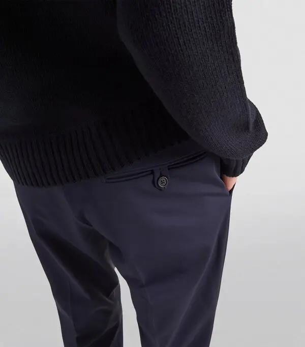 Prada Nylon Techno Stretch Trousers - Blue