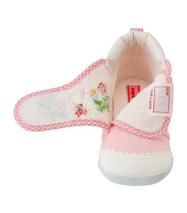 MIKI HOUSE Embroidered Bunny Booties