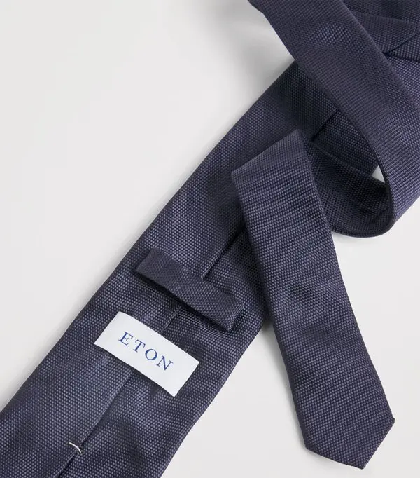 Eton Silk Neck Tie - Navy