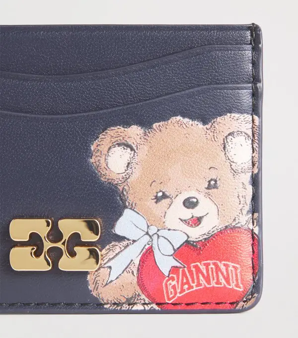 GANNI Recycled Leather Bou Card Holder
