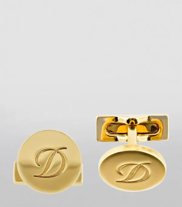 S.t. Dupont Iconic Monogram Cufflinks - Gold