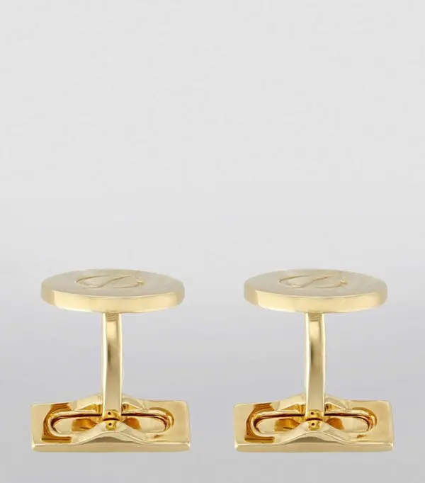 S.t. Dupont Iconic Monogram Cufflinks - Gold
