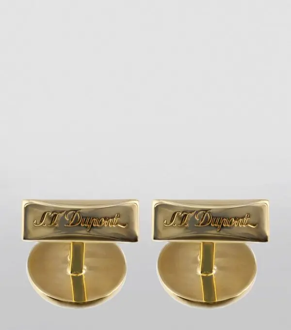S.t. Dupont Iconic Monogram Cufflinks - Gold