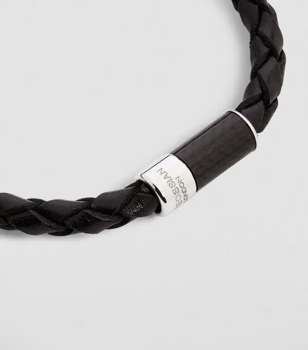 Tateossian Leather Braided Bracelet