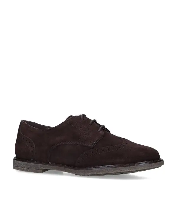 PAPOUELLI Suede Arthur Brogues
