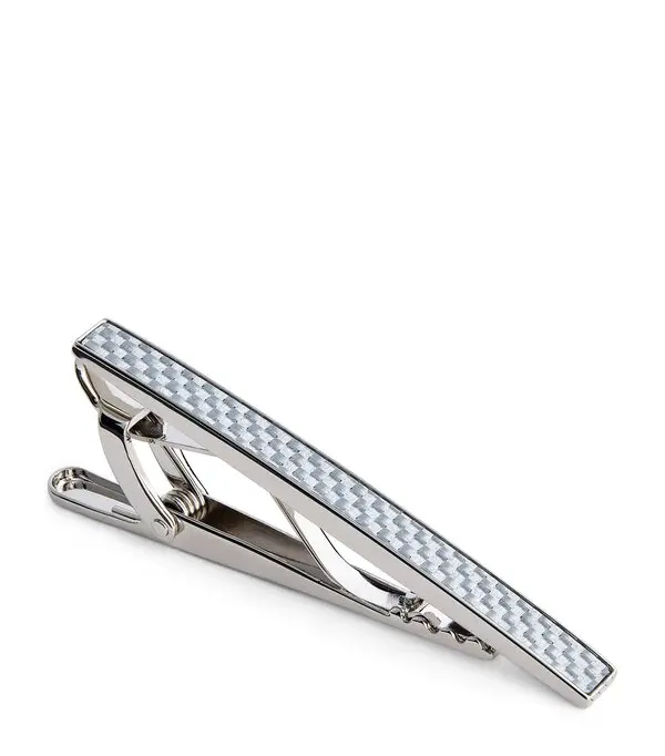 Tateossian D-shape Tie Clip - Silver