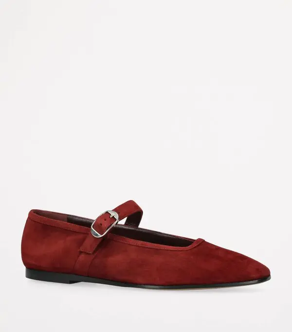 Le Monde Beryl Suede Mary Jane Ballet Flats