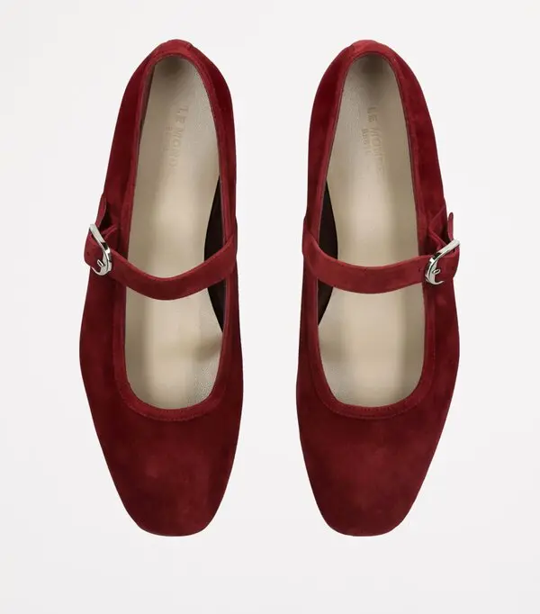 Le Monde Beryl Suede Mary Jane Ballet Flats