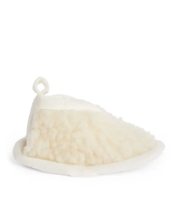 BINIBAMBA Merino Wool Booties - White