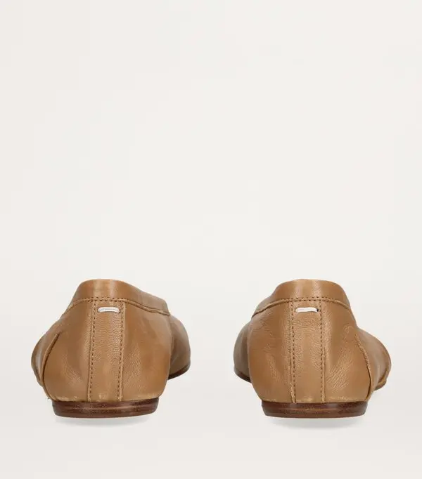 MAISON MARGIELA Leather Tabi Ballet Flats - Nude