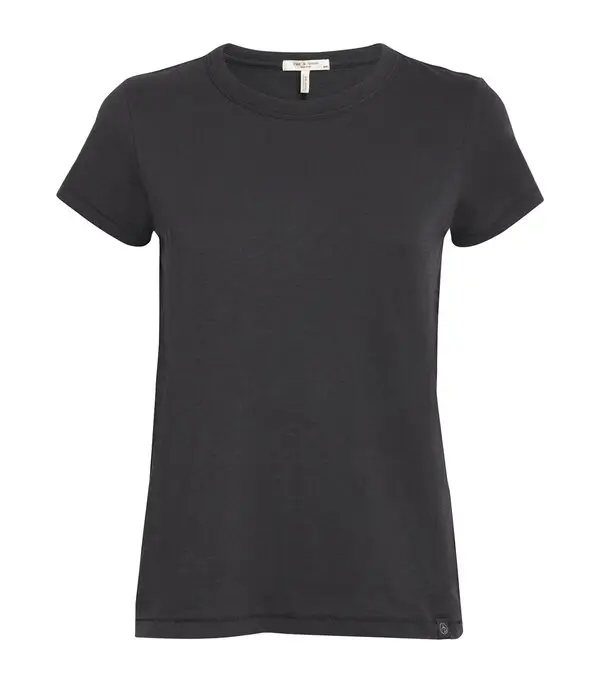 Rag & Bone Pima Cotton Slub T-shirt - Black