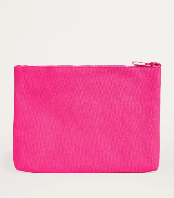 Harrods Large Cotton Logo Pouch