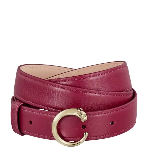 Cartier Panthère De Leather Belt - Red