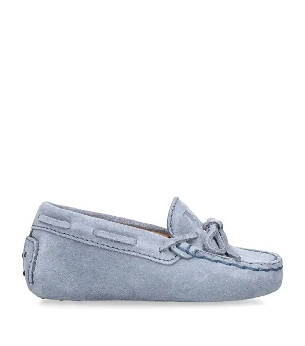 TOD'S Suede Laccetto Gommini Driving Shoes