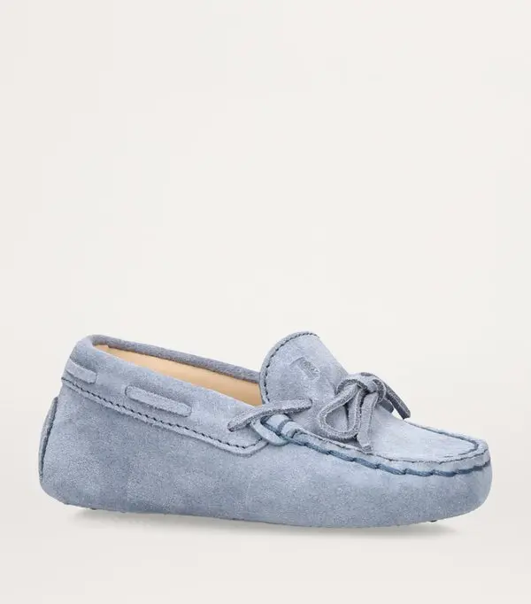 TOD'S Suede Laccetto Gommini Driving Shoes