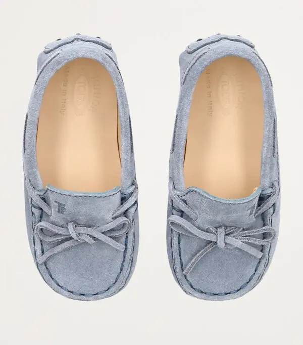 TOD'S Suede Laccetto Gommini Driving Shoes