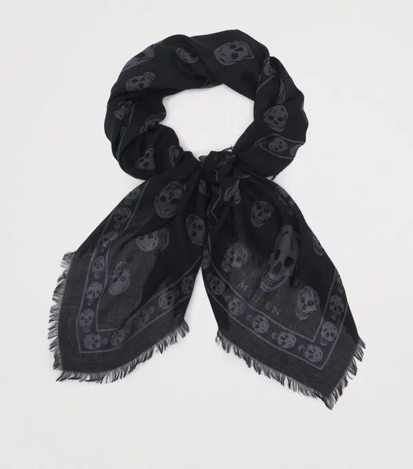 Alexander McQueen Silk Skull Scarf