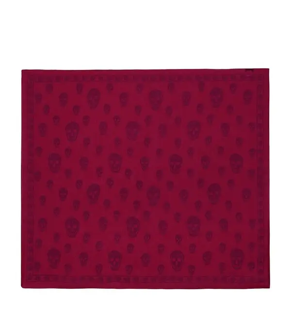 Alexander McQueen Silk Skull Scarf - Brown