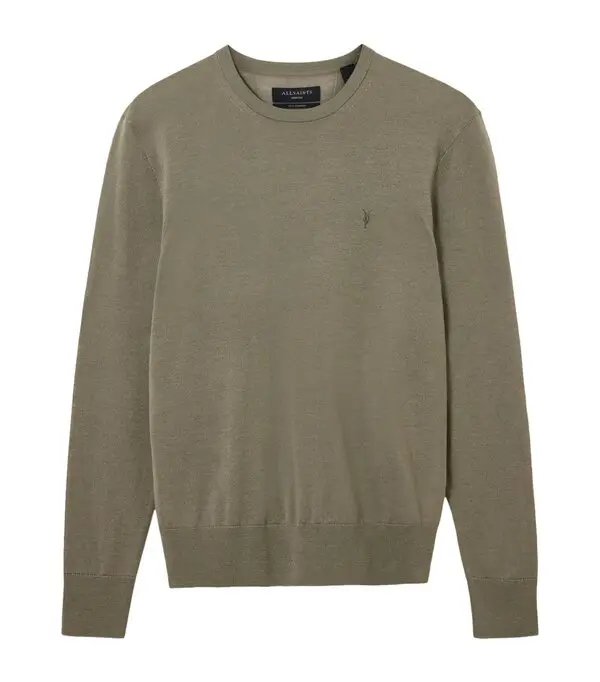 ALLSAINTS Merino Wool Mode Sweater - Green