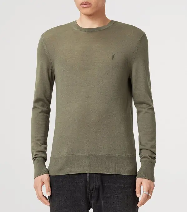 ALLSAINTS Merino Wool Mode Sweater - Green
