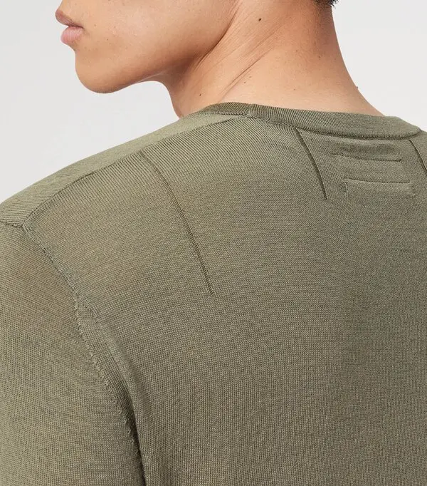 ALLSAINTS Merino Wool Mode Sweater - Green