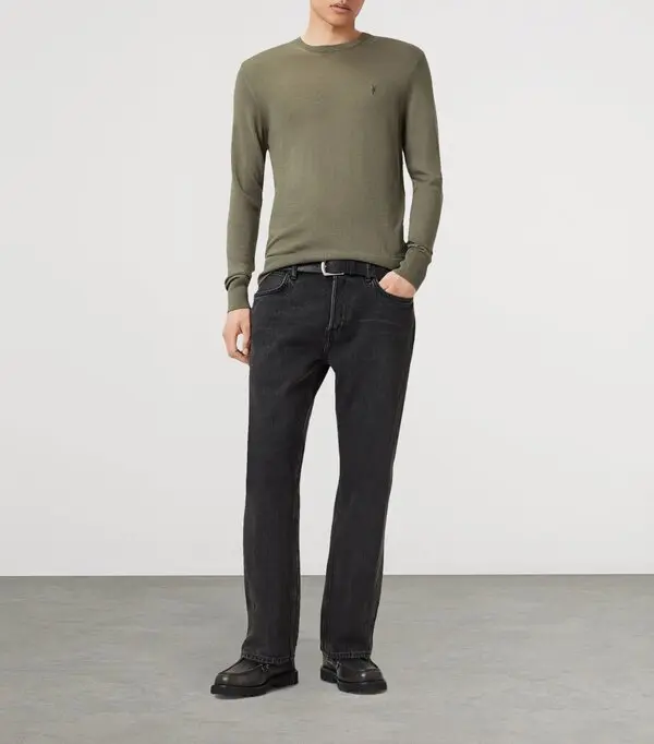 ALLSAINTS Merino Wool Mode Sweater - Green