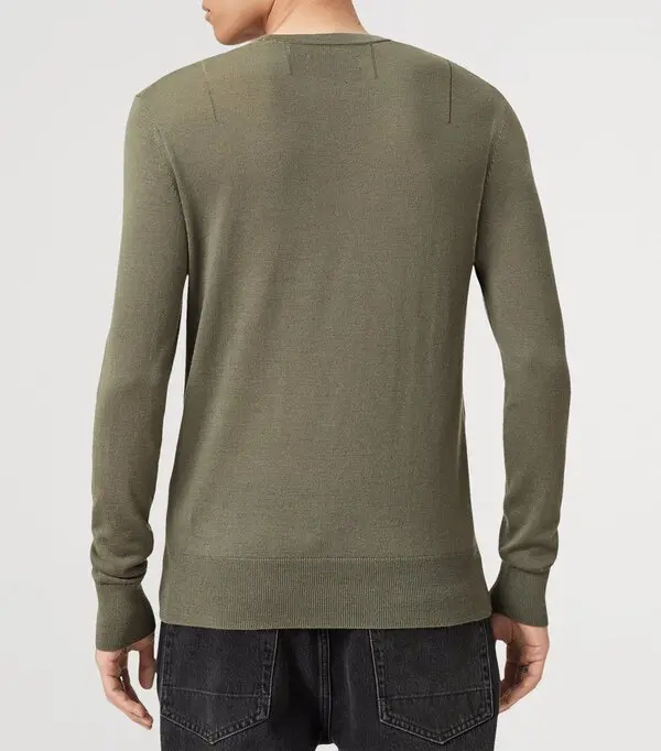 ALLSAINTS Merino Wool Mode Sweater - Green