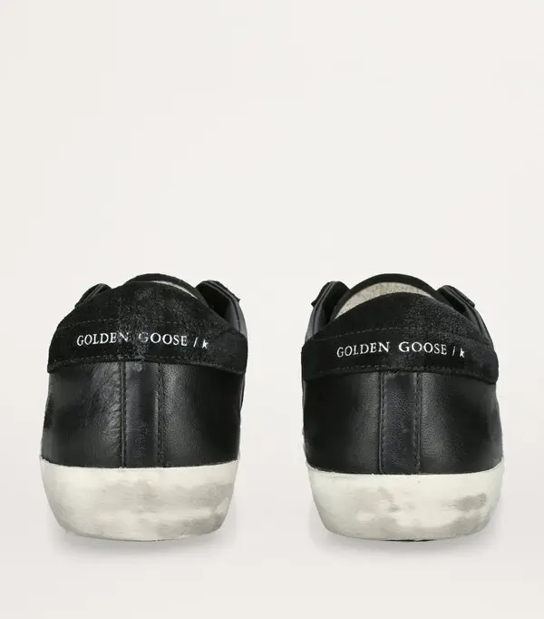 GOLDEN GOOSE Leather Super-star Sneakers - Black