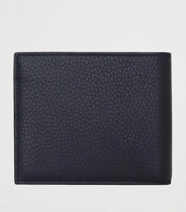 Saint Laurent Leather Cassandre Bifold Wallet - Blue