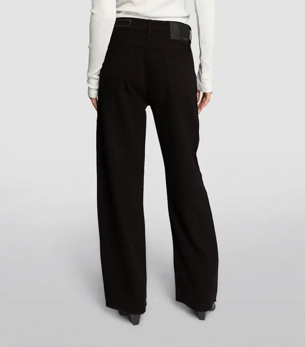 Rag & Bone Featherweight Logan Mid-rise Wide-leg Jeans