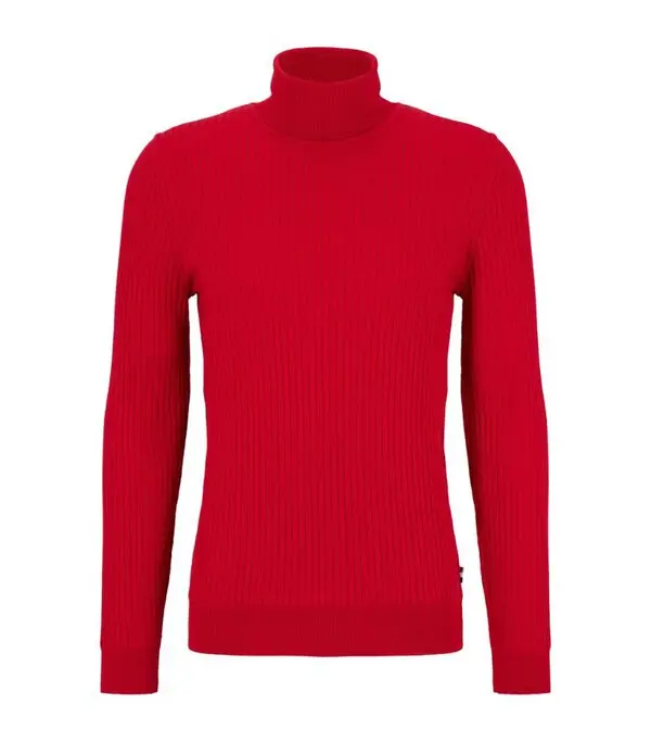 BOSS Wool Rollneck Sweater