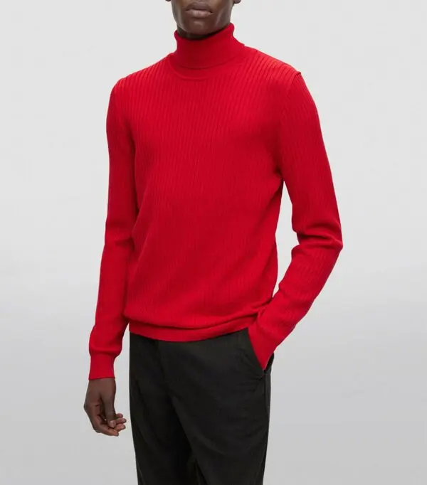BOSS Wool Rollneck Sweater