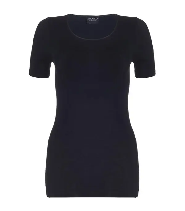 Hanro Cotton Seamless T-shirt - Black