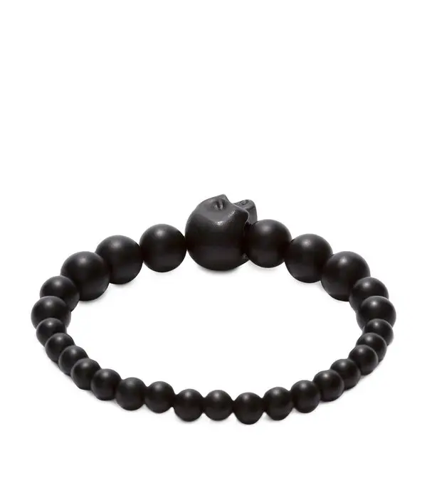 Alexander McQueen Beaded Skull Bracelet