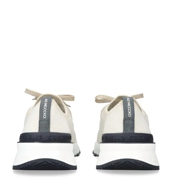 Brunello Cucinelli Knitted Sneakers - Beige