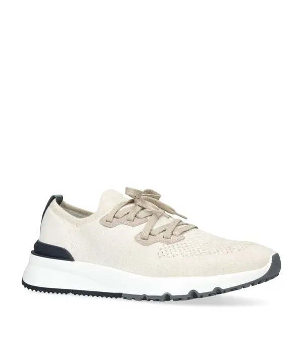 Brunello Cucinelli Knitted Sneakers - Beige