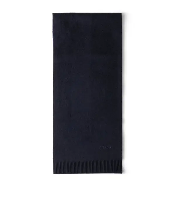 Prada Cashmere Logo Scarf