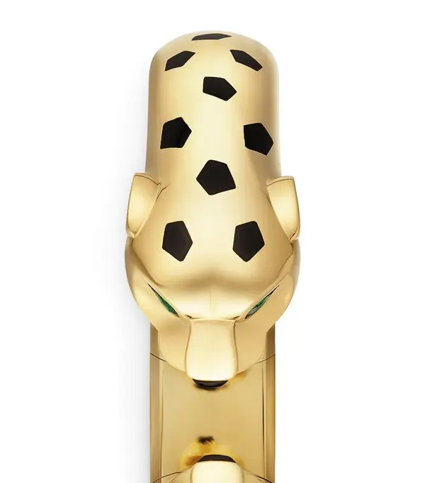 Cartier Panthère De Bangle In Yellow With Tsavorite Garnet And Onyx