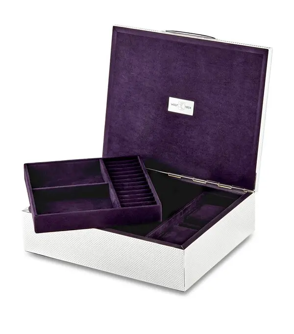 Wolf Plated Jewellery Box