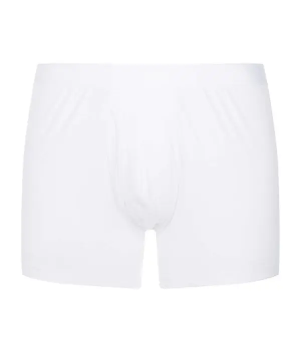 Derek Rose Pima Cotton Stretch Open Trunks - White