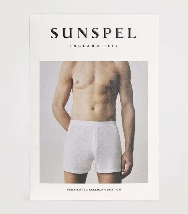 Sunspel Cellular Cotton Boxer Shorts