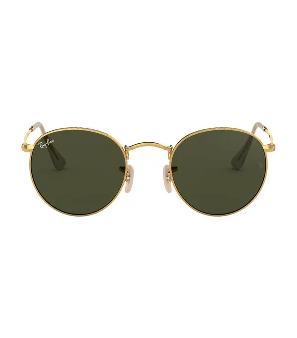 Ray-ban Round Frame Sunglasses - Gold