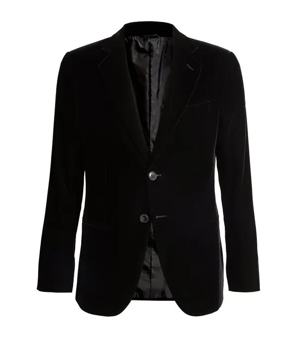 Giorgio Armani Stretch-velvet Icon George Blazer