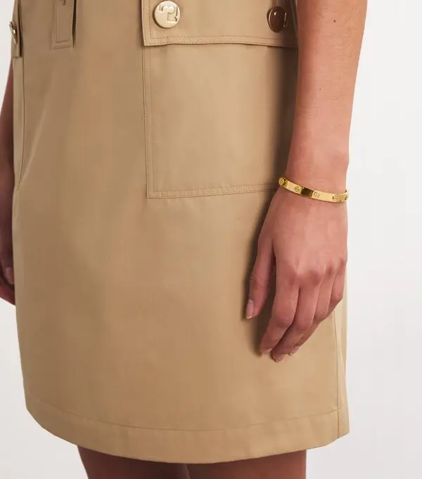 Tory Burch Miller Stud Hinge Bangle - Gold