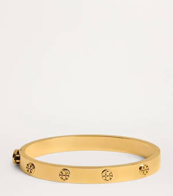 Tory Burch Miller Stud Hinge Bangle - Gold