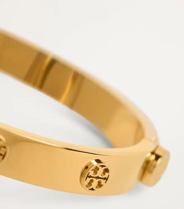 Tory Burch Miller Stud Hinge Bangle - Gold
