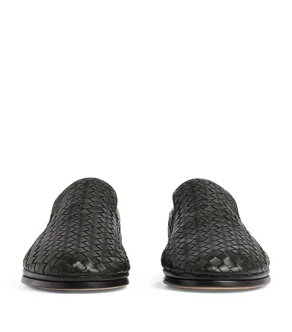 Bottega Veneta Woven Leather Loafers