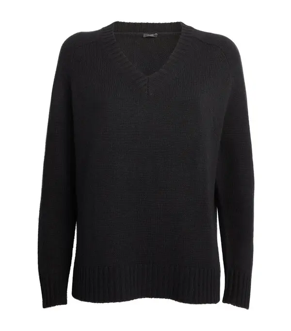 JOSEPH Open Cashmere V-neck Sweater