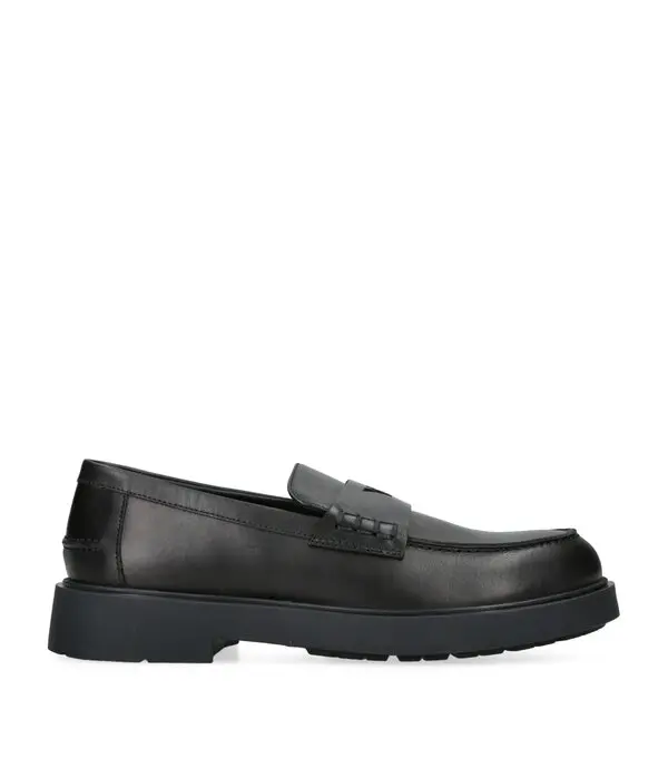 Giorgio Armani Woven Leather Tassel Loafers